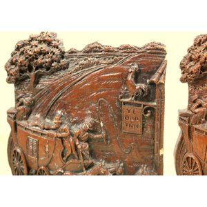 Unknown | Office | Western Horse Bookends Syroco Wood Rooster | Poshmark